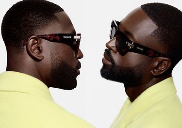 Versace VE4464 52 Dark Grey & Top Black/Red Havana Sunglasses ...