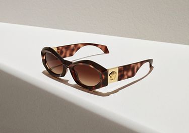 Versace VE4466U 54 Brown Gradient & Havana Sunglasses | Sunglass Hut Canada