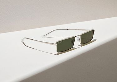 Ray-Ban RB3741 Emy Bio-Based 56 Verde Oscuro & Plateado Polarizadas ...