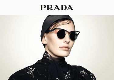 Prada PR A24S 43 Dark Grey & Black Sunglasses | Sunglass Hut Australia