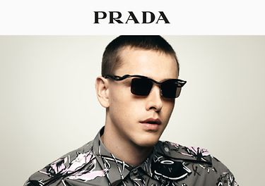 Prada PR A15S 47 Dark Brown & Black Sunglasses | Sunglass Hut USA