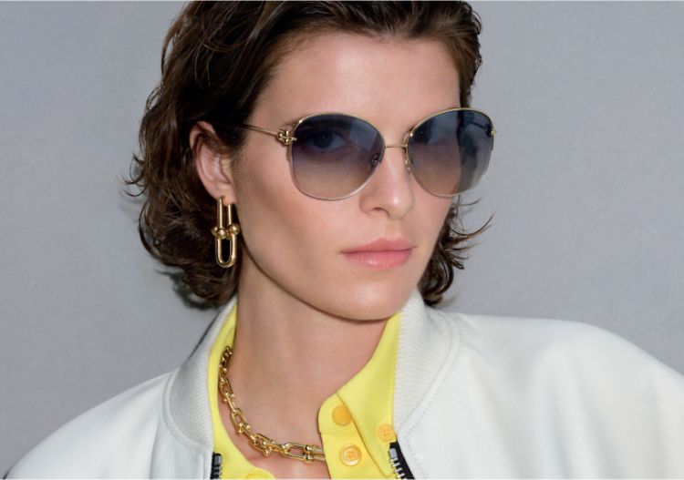 Tiffany & Co. TF3082 58 Gradient Blue Mirror Silver & Pale Gold ...