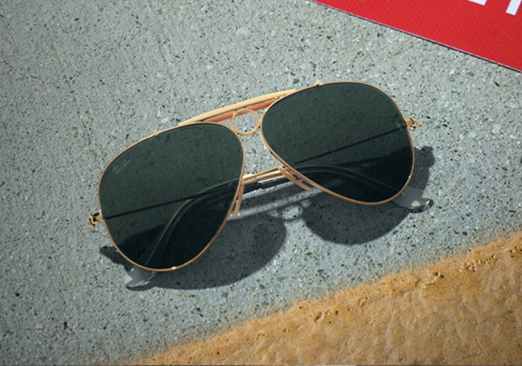 Ray-Ban RB3138 Shooter | Aviation Collection 58 Green Classic G-15 ...