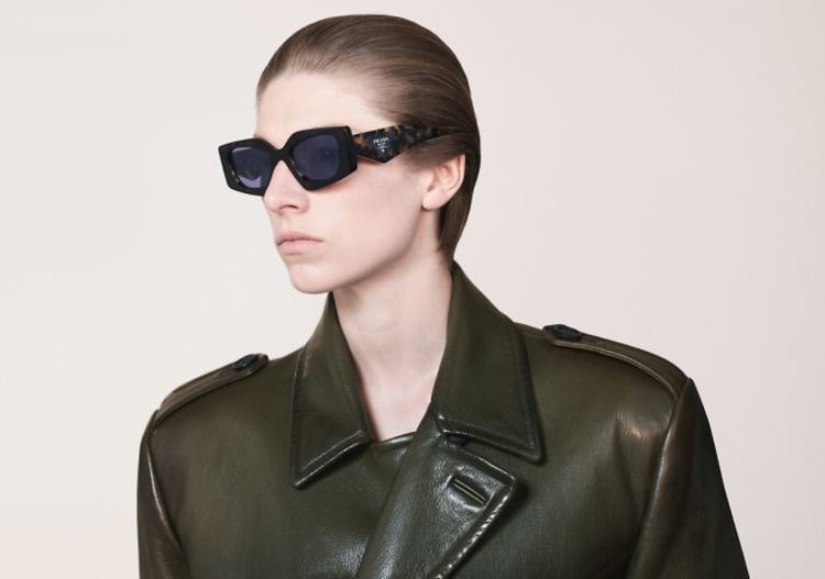 Prada PR 15YS 51 Violet Mirror Internal Silver & Tortoise Sunglasses ...