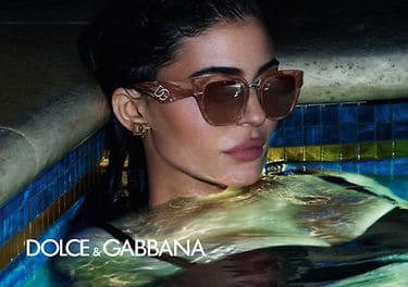 Dolce&Gabbana DG4437 51 Dark Brown & Fleur Caramel Sunglasses ...