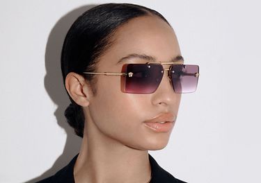 Versace VE2245 60 Violet Gradient & Gold Sunglasses | Sunglass Hut ...