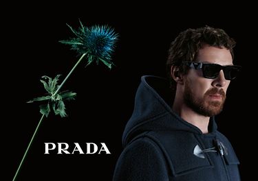 Prada PR A06S 50 Dark Grey & Black Sunglasses | Sunglass Hut Canada