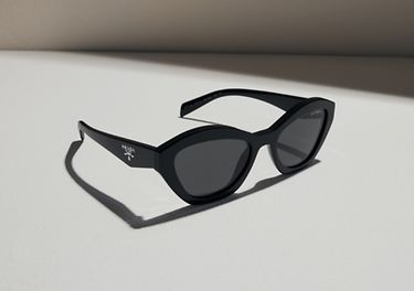 Prada PR A02S 52 Dark Grey & Black Sunglasses | Sunglass Hut Australia